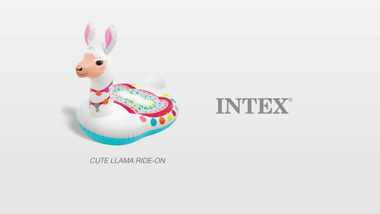 Intex Cute Llama Ride On 57564 - YouTube
