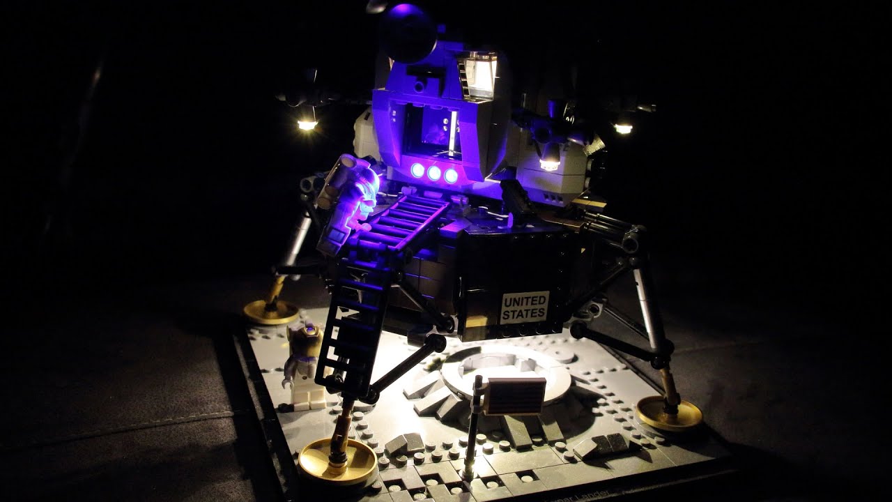 NASA Apollo 11 Lunar Lander (10266) lighttailing lighting kit install ...