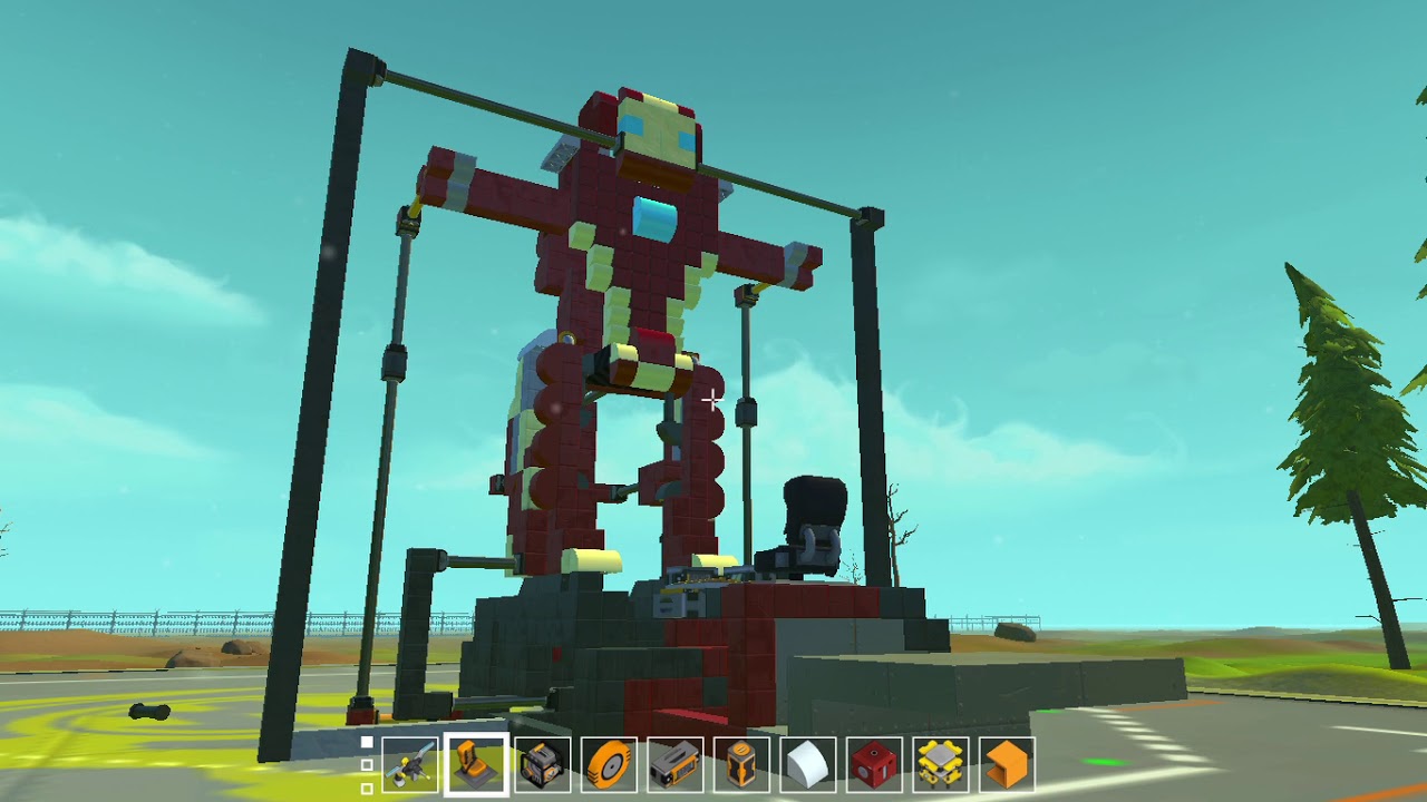 Ironman Suit up (Built in Scrap Mechanic) - YouTube