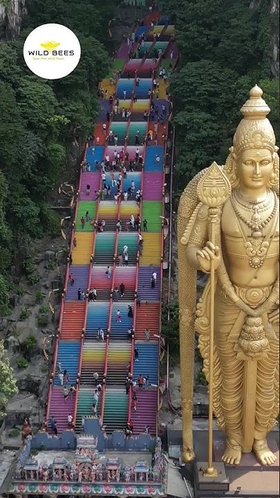 Batu Caves Steps| Count 272 Stairs to visit Lord Murugan Biggest Hindu ...