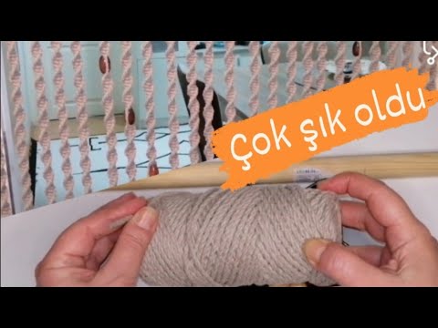 KAPI PERDESİ MAKROME İLE    #makrome #ipi ile #kapı #perdesi #gate #door #curtain yapımı..