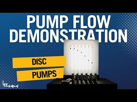 The Lee Company Disc Pump Flow Tube Demonstration - YouTube