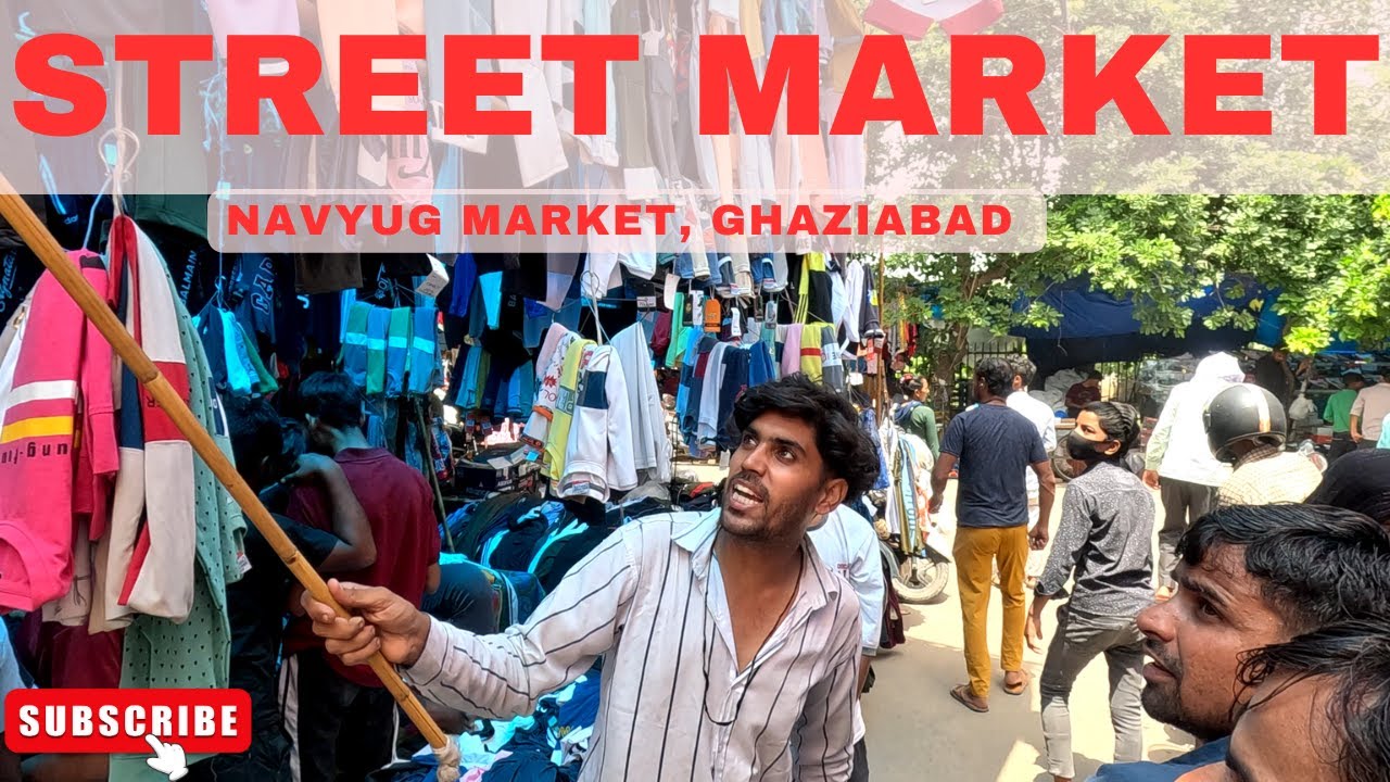 Local STREET MARKET - Navyug Market, Ghaziabad || Patri Market ( पटरी मार्किट ) || Patri Bazar ...