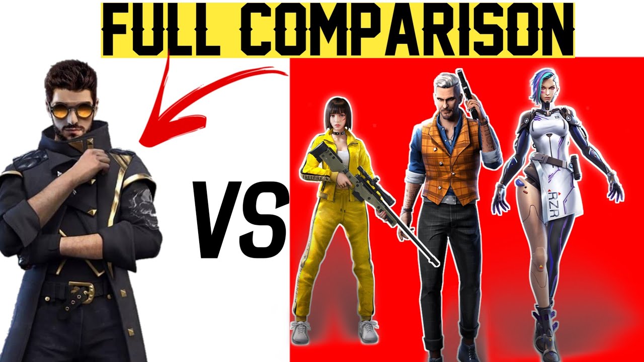 ALOK VS ALL CHARACTERS IN FREE FIRE BY HUGE GAMER - YouTube