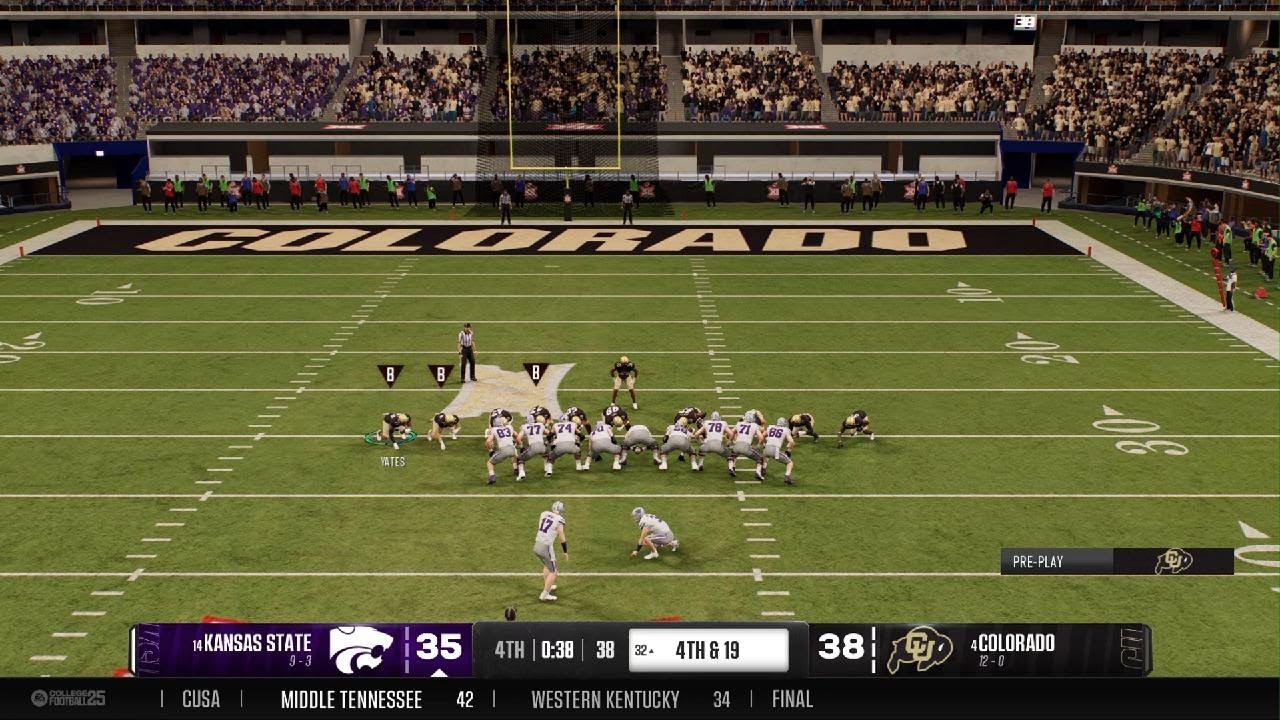 College Football 25 Blocked field goal to win Big 12 Championship - YouTube