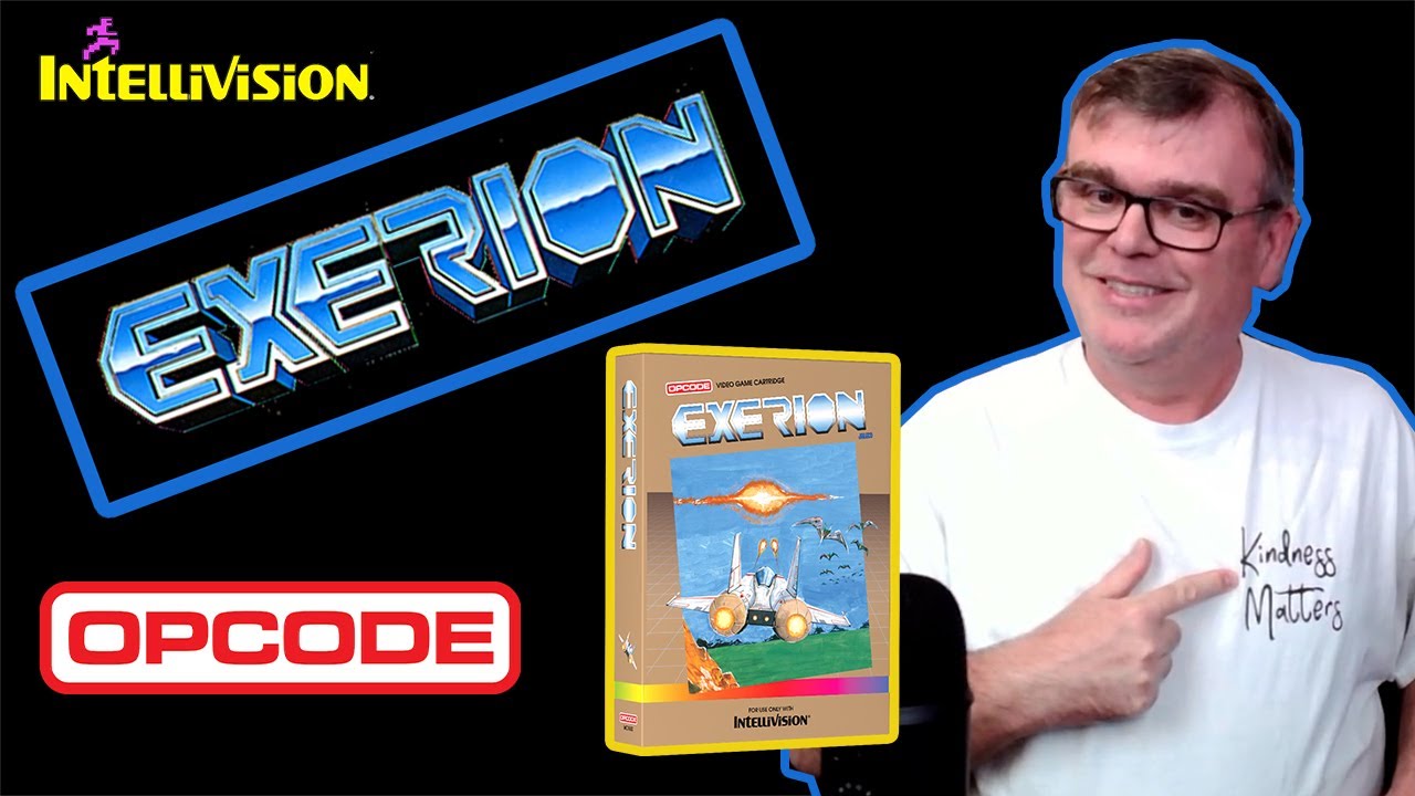 Exerion - New Intellivision Homebrew from Opcode Games - Papa Pete's Old Guys & Old Games - YouTube