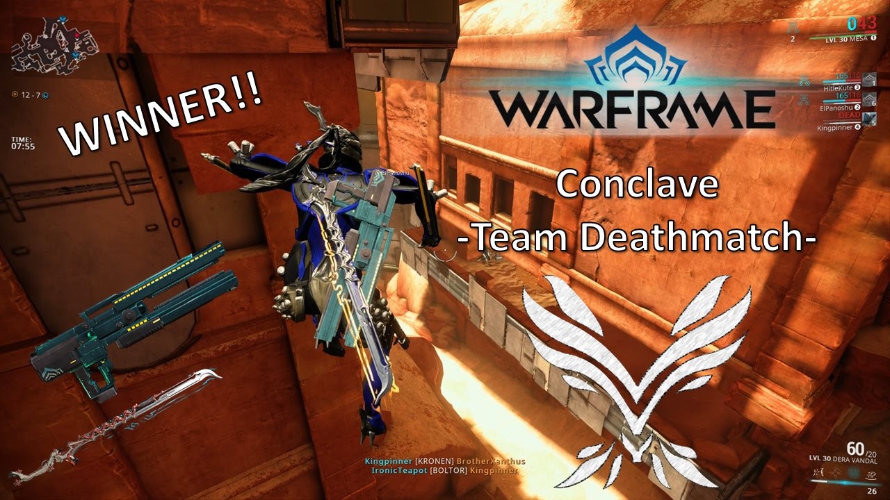 Warframe - Conclave [Team Deathmatch] - YouTube