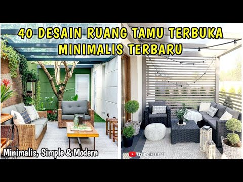 40 DESAIN RUANG TAMU TERBUKA MINIMALIS TERBARU | LINK PEMBELIAN PRODUK ADA DI DESKRIPSI