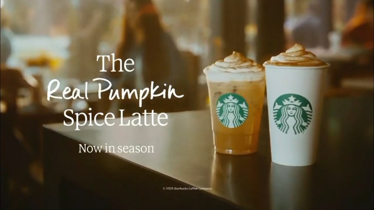 Starbucks Pumpkin Spice Latte Commercial (2025) - YouTube