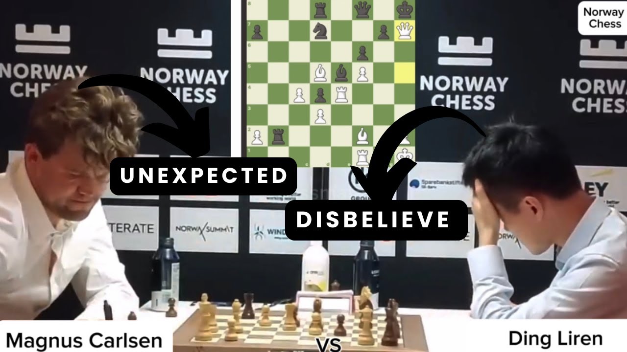 What A Huge Blunder By Ding Liren! Magnus Carlsen Vs Ding Liren ...