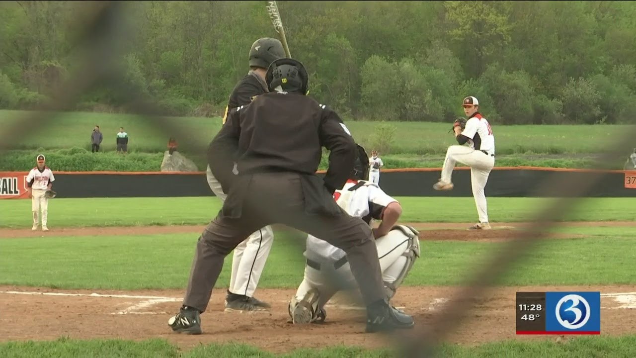 Daniel Hand takes on Shelton in baseball - YouTube