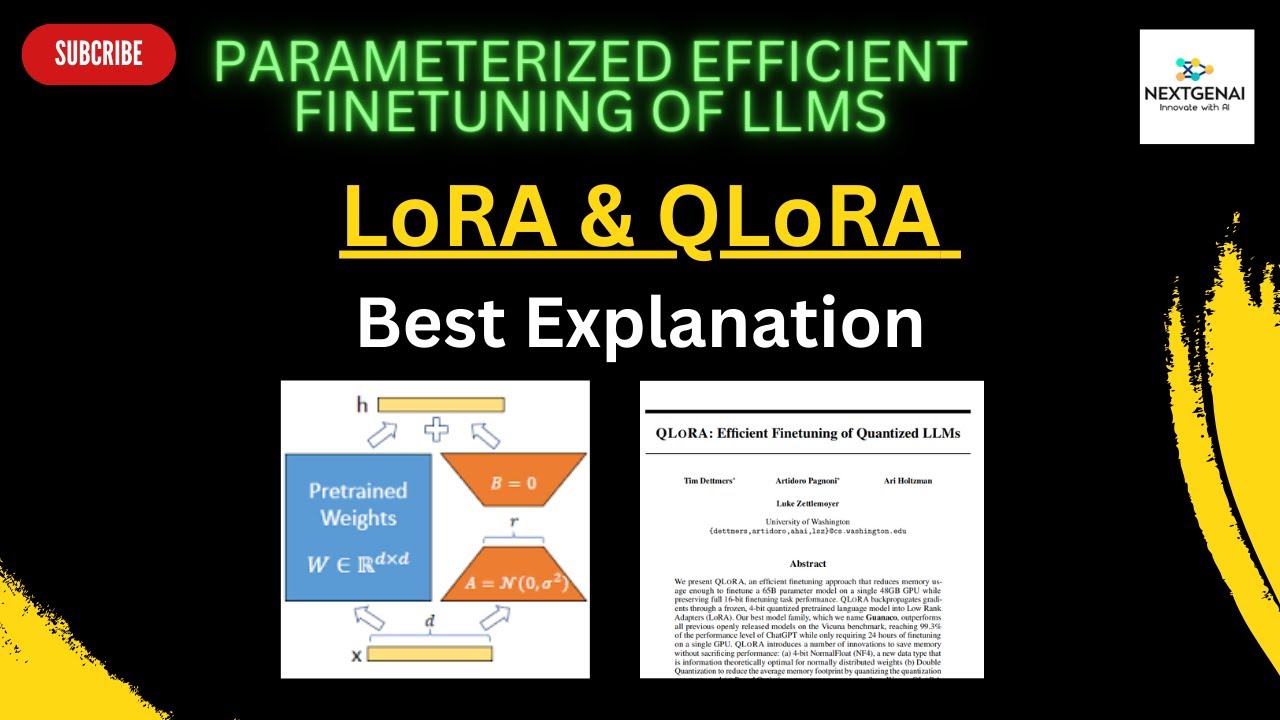 Lora And Qlora Explanation Parameterized Efficient Finetuning Of Large Language Models Peft