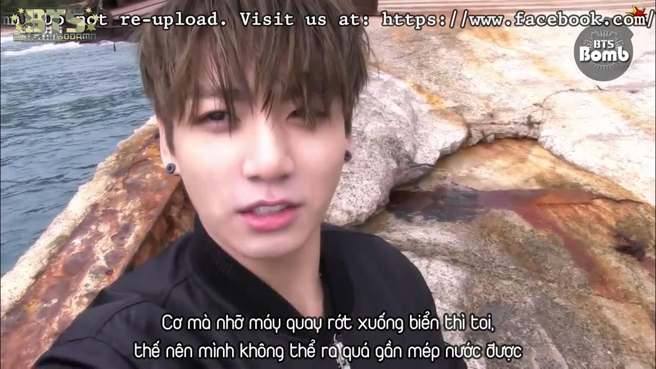 [BangTanSodamn][Vietsub] [BANGTAN BOMB] Jung Kook's self-cam with seagull in the sea - YouTube