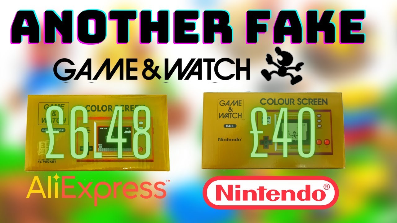 ANOTHER FAKE GAME AND WATCH FROM ALIEXPRESS - YouTube