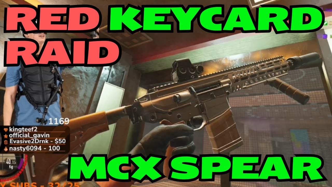 First RED KEYCARD Raid MCX SPEAR IS INSANE!! | Ghosts of Tabor - YouTube