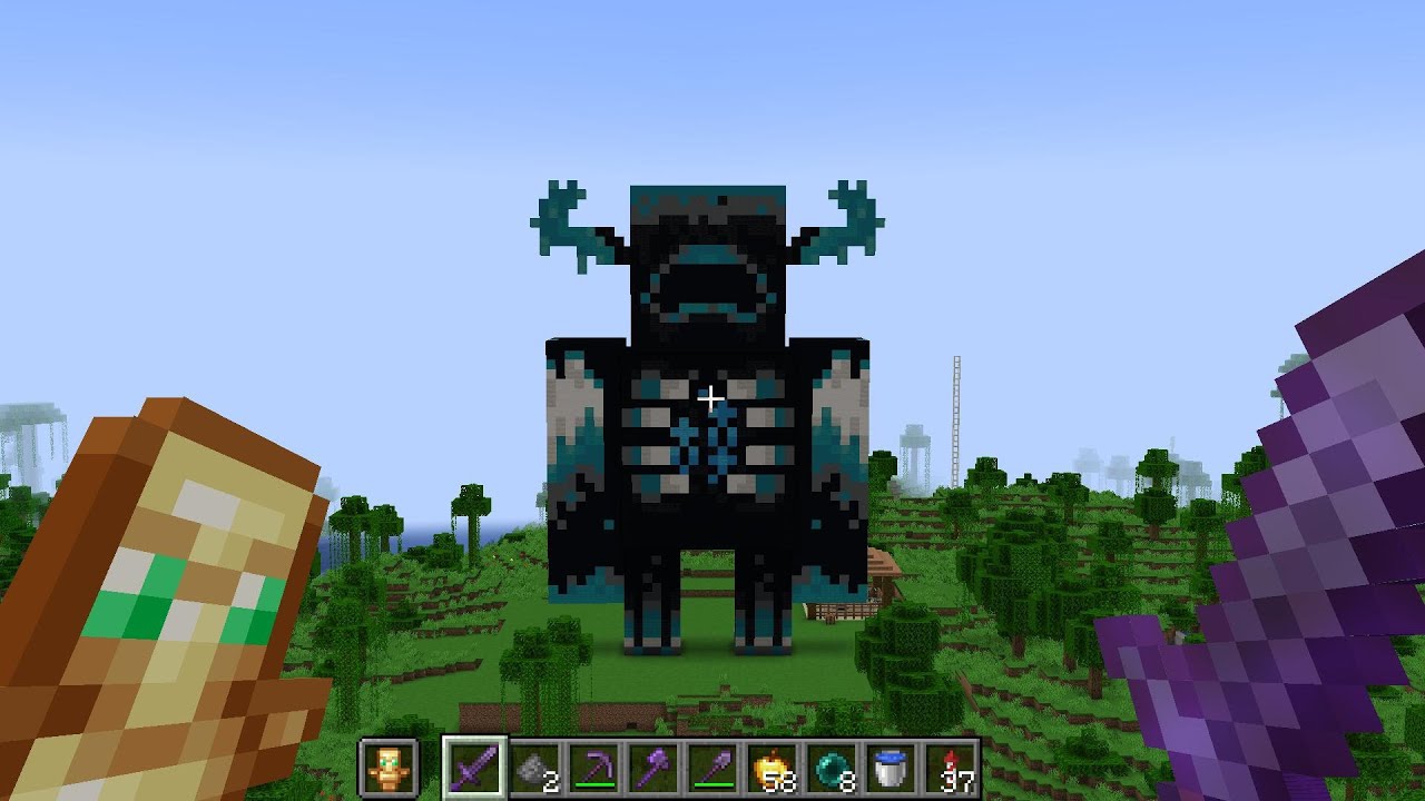 I Built and Huge Warden Statue in Survival Minecraft - YouTube
