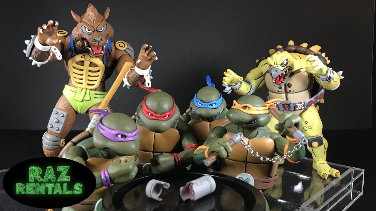 TMNT NECA Tokka and Rahzar Animated Fred Wolf Teenage Mutant Ninja ...