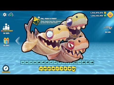 Nuevo TIBURÓN ESPECIAL "FIN, FINN & FINNY". En Hungry Shark Evolution ...
