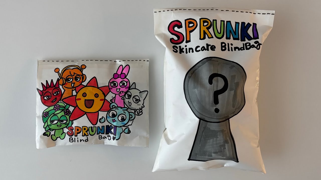🤎paper diy🤎 Sprunki Blind bag, Unboxing, ASMR - YouTube