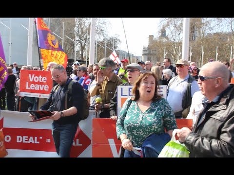 'It's about saving democracy' - Brexit protester interviews - YouTube