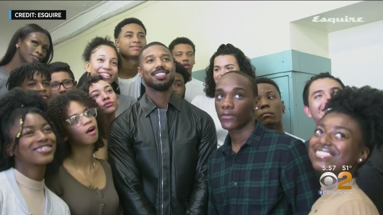 Michael B. Jordan Visits Alma Mater In Newark - YouTube