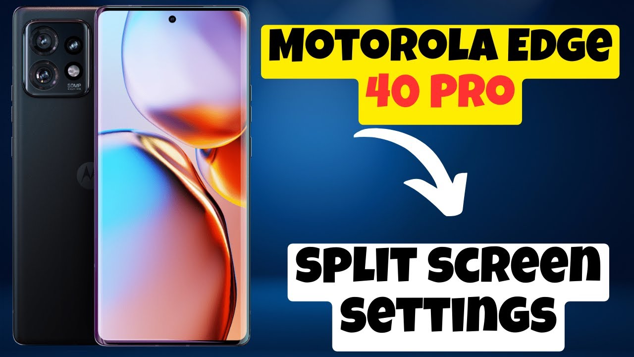 Motorola Edge 40 Pro Split Screen || How to use multiple screens || split screen settings - YouTube