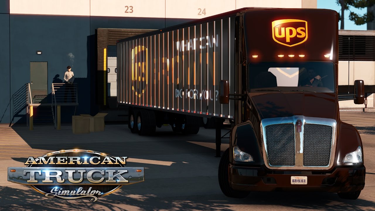 American Truck Simulator: UPS - Quick run across Minneapolis - YouTube