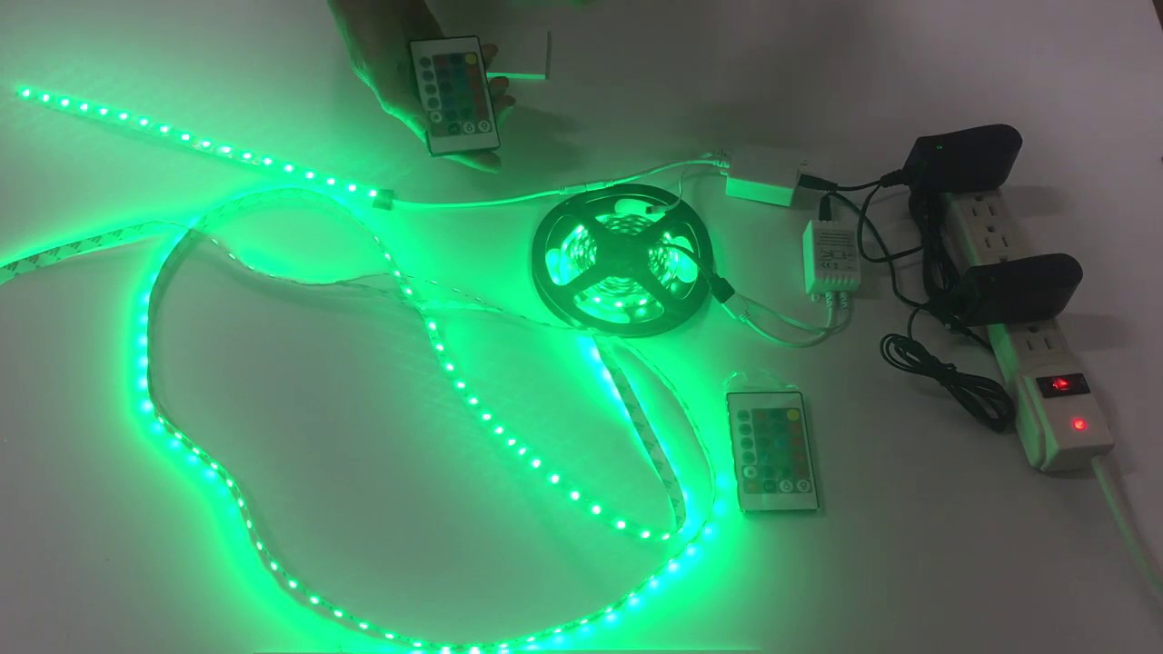 Multi Color Strip LEDs with Tons of Flash and Pulse Patterns Controlled ...