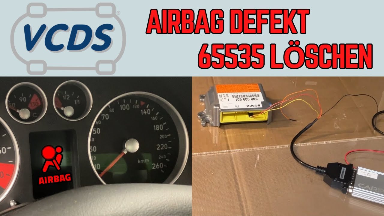Airbagsteuergerät 65535 VW Airbagleuchte Fehler Steuergerät defekt ...