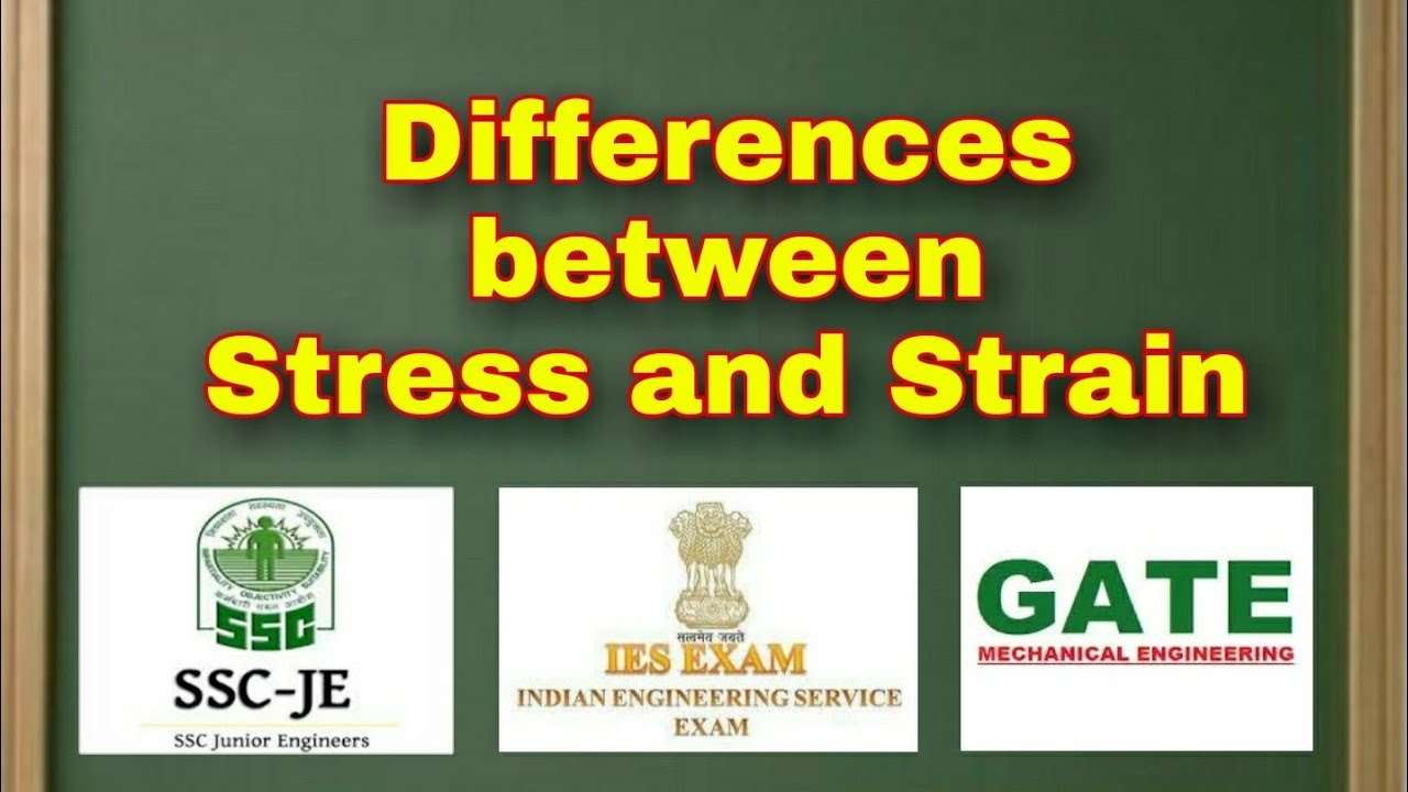 Difference between Stress and Strain. - Mechanical Engineering - YouTube