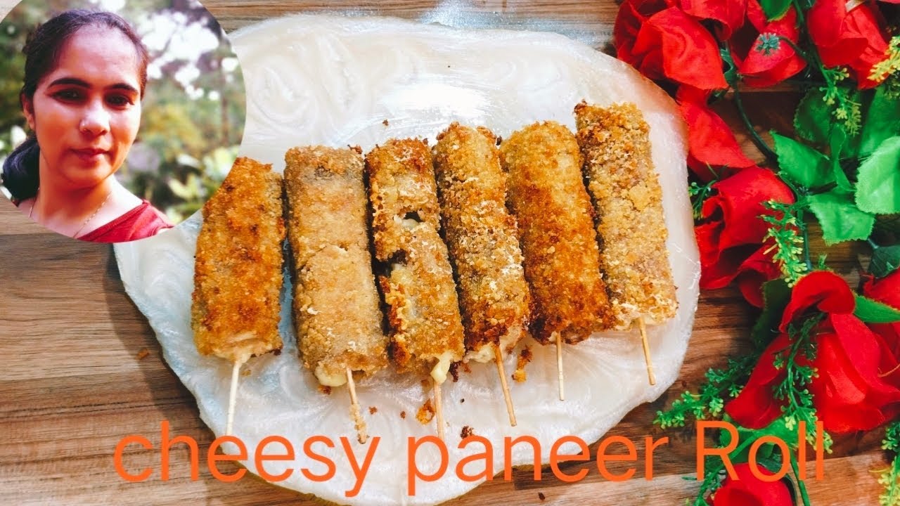 cheesy paneer roll चीज़ी पनीर रोल - YouTube