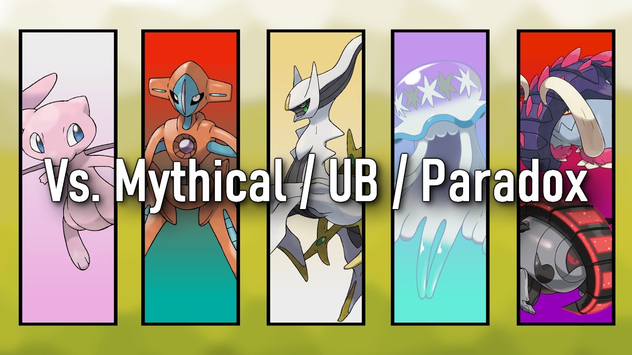 Pokémon Music - All Non-Legendary Special Pokémon Battle Themes from ...