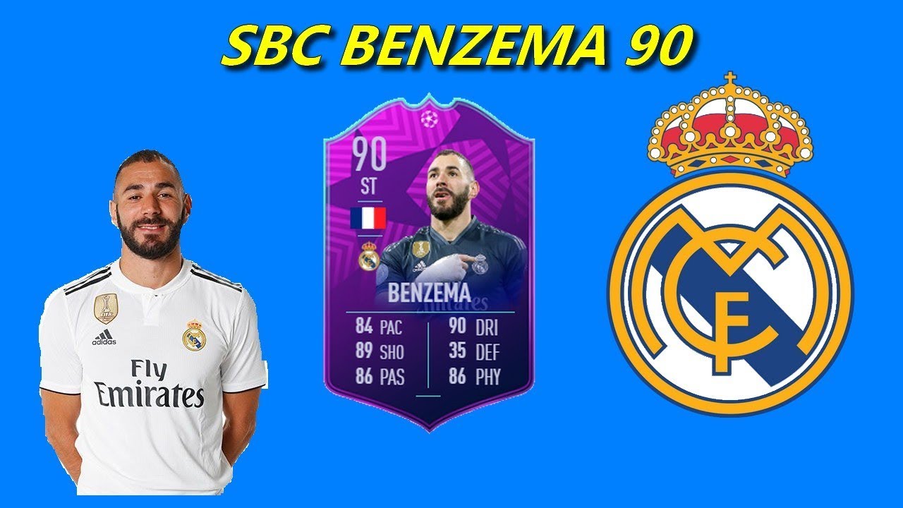 SBC FUT 19 : KARIM BENZEMA 90 UCL MOMENT - YouTube