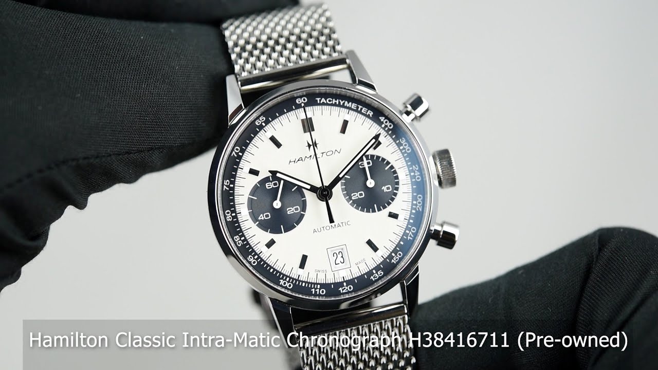 Hamilton Classic Intra-Matic Chronograph H38416711 (Pre-owned) - YouTube