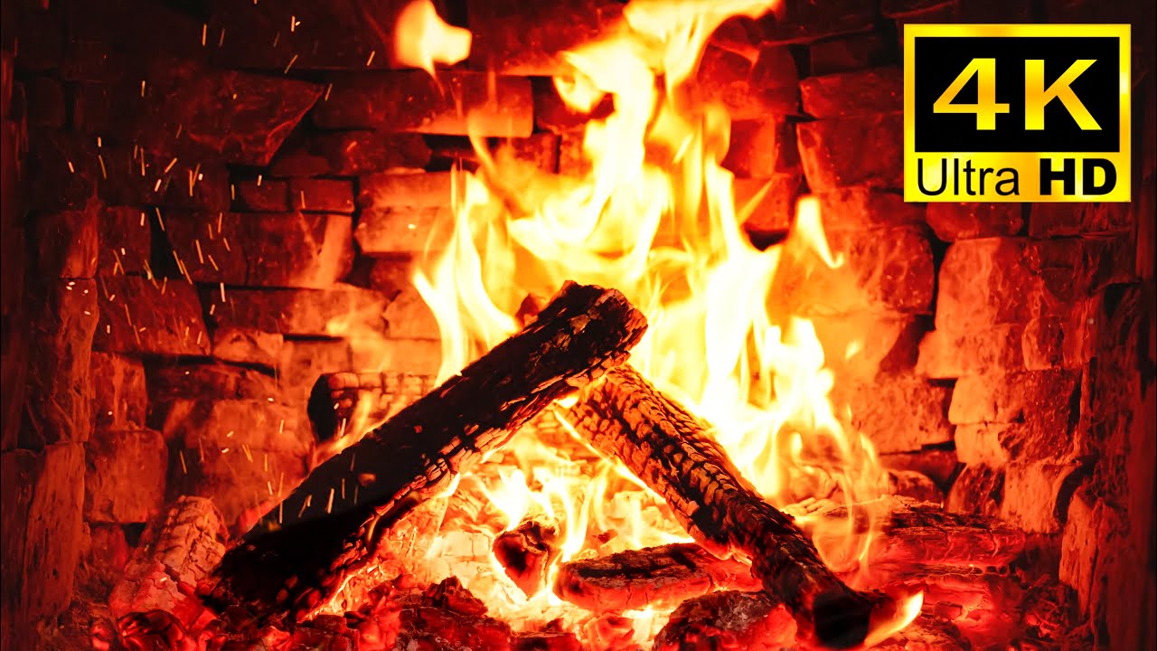 🔥 Cozy Fireplace Vibes for Ultimate Relaxation | Flickering Fire and ...
