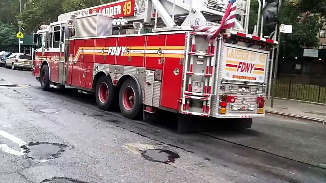 FDNY Ladder 49 Acting Ladder 42 On A Run In The South Bronx - YouTube