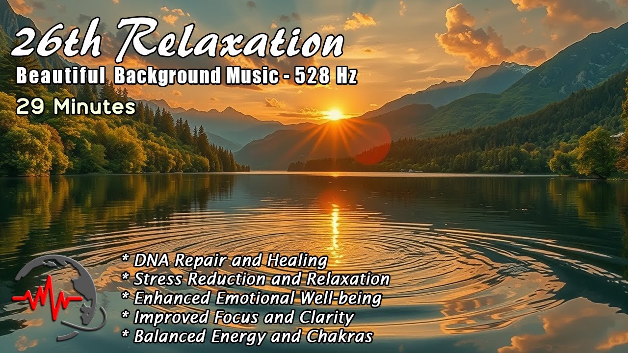 528 Hz Background Music - Stress Reduction and Relaxation - DNA Repair ...