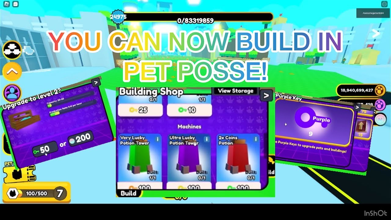 YOU CAN BUILD? PET POSSE UPDATE (BUILDING) EXPLAINED! - YouTube