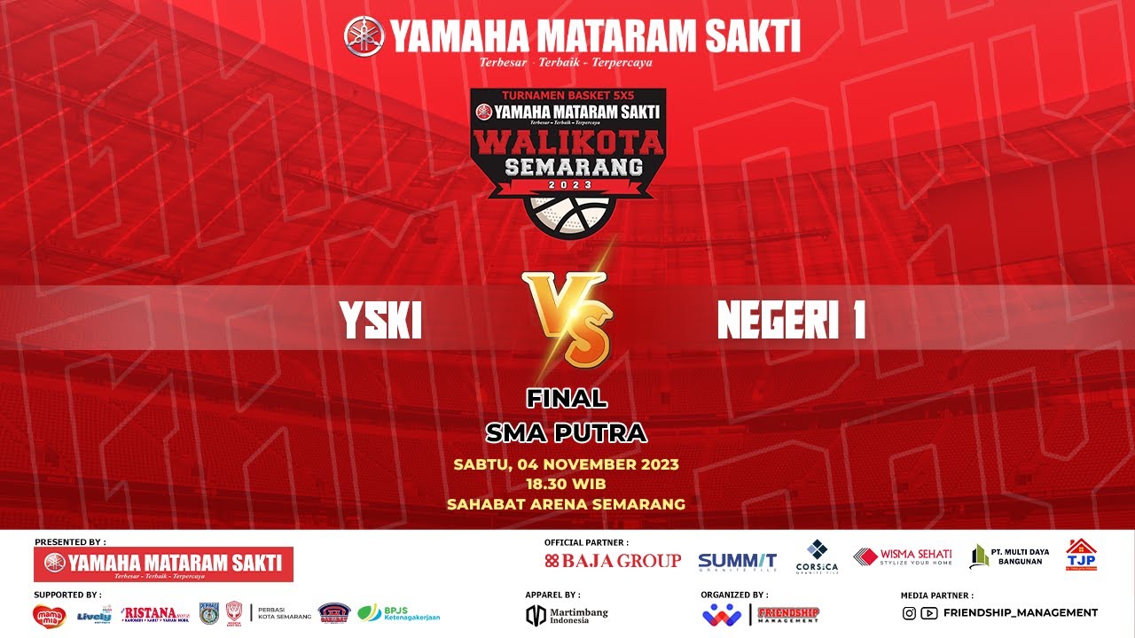 FINAL SMA YSKI VS SMA NEGERI 1 (PUTRA) - WALIKOTA SEMARANG CUP SERI 2 ...