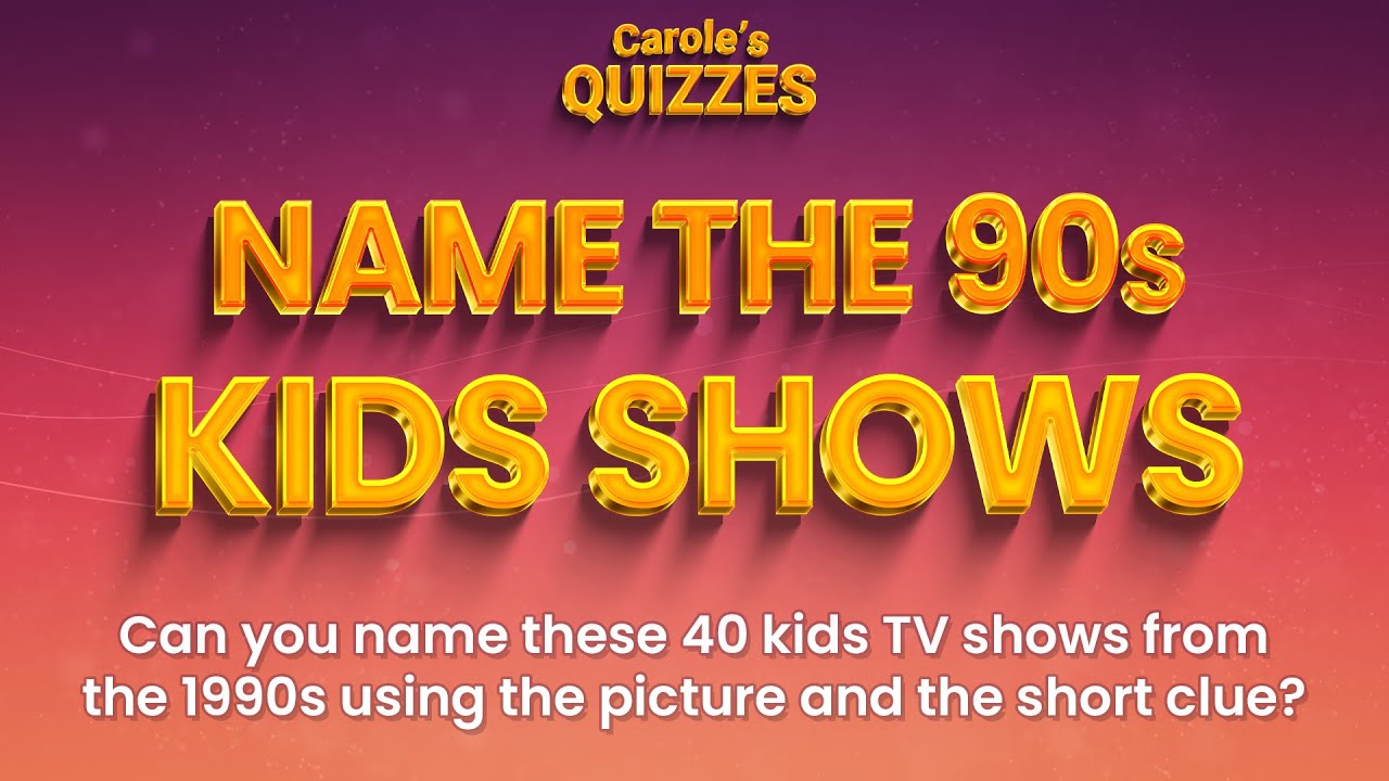 Can You Guess These Classic Kids Shows From The 1990s? TV Show Trivia ...