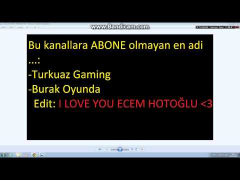Yaşasın Turkuaz Gaming and Burak Oyunda Edit: ---I LOVE YOU ECEM HOTOĞLU---