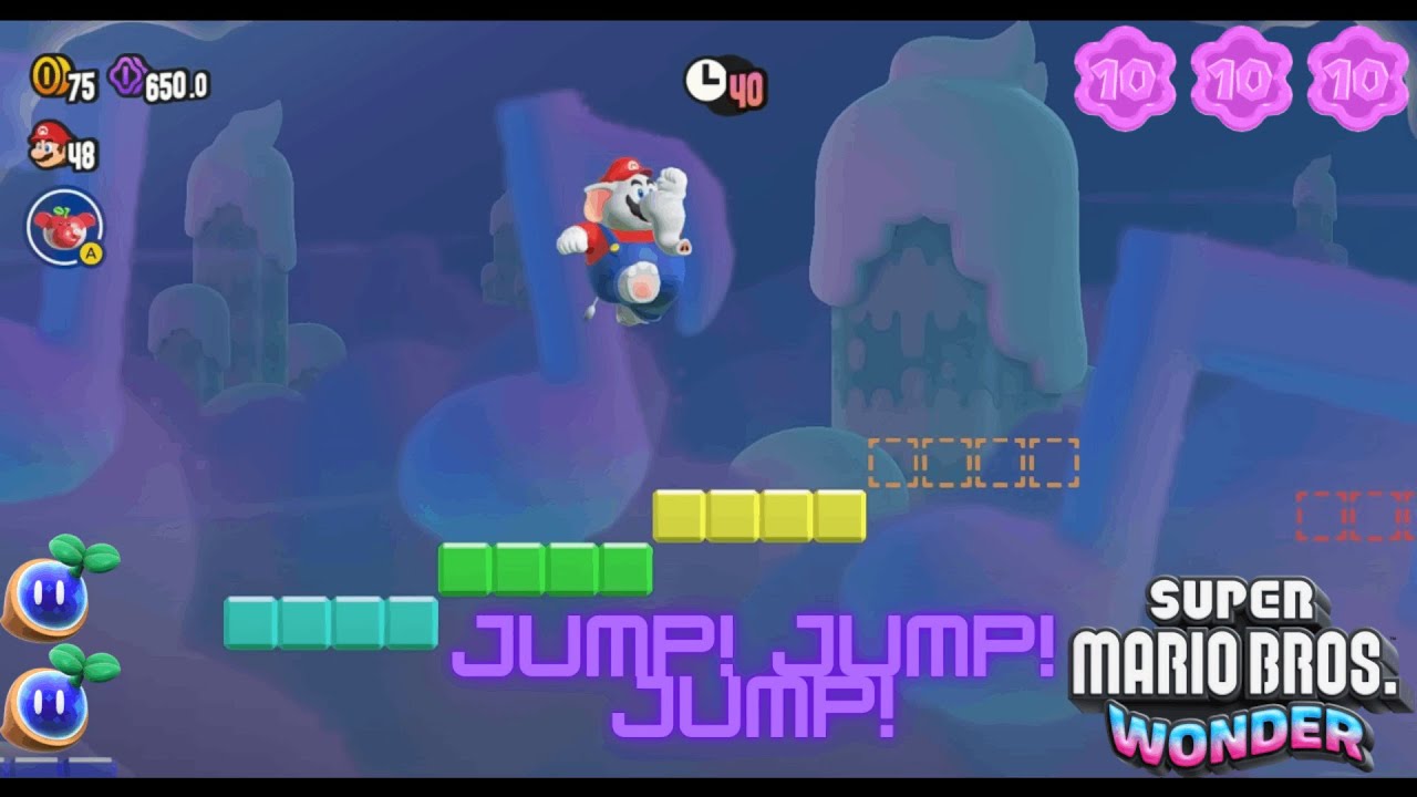 [Super Mario Bros. Wonder] Jump! Jump! Jump! All Collectables 100% ...