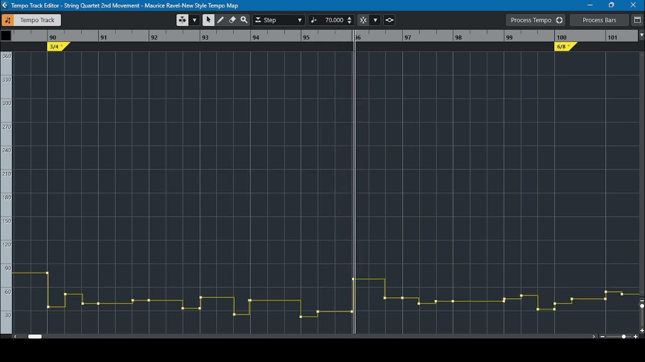First Step on Creating a Mockup | Manual Tempo Mapping in Cubase 14 | Maurice Ravel String ...