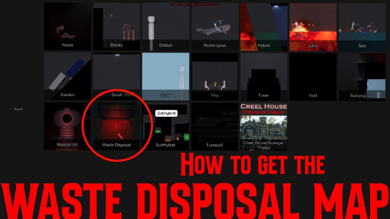 How to get the waste disposal map in people playground - YouTube