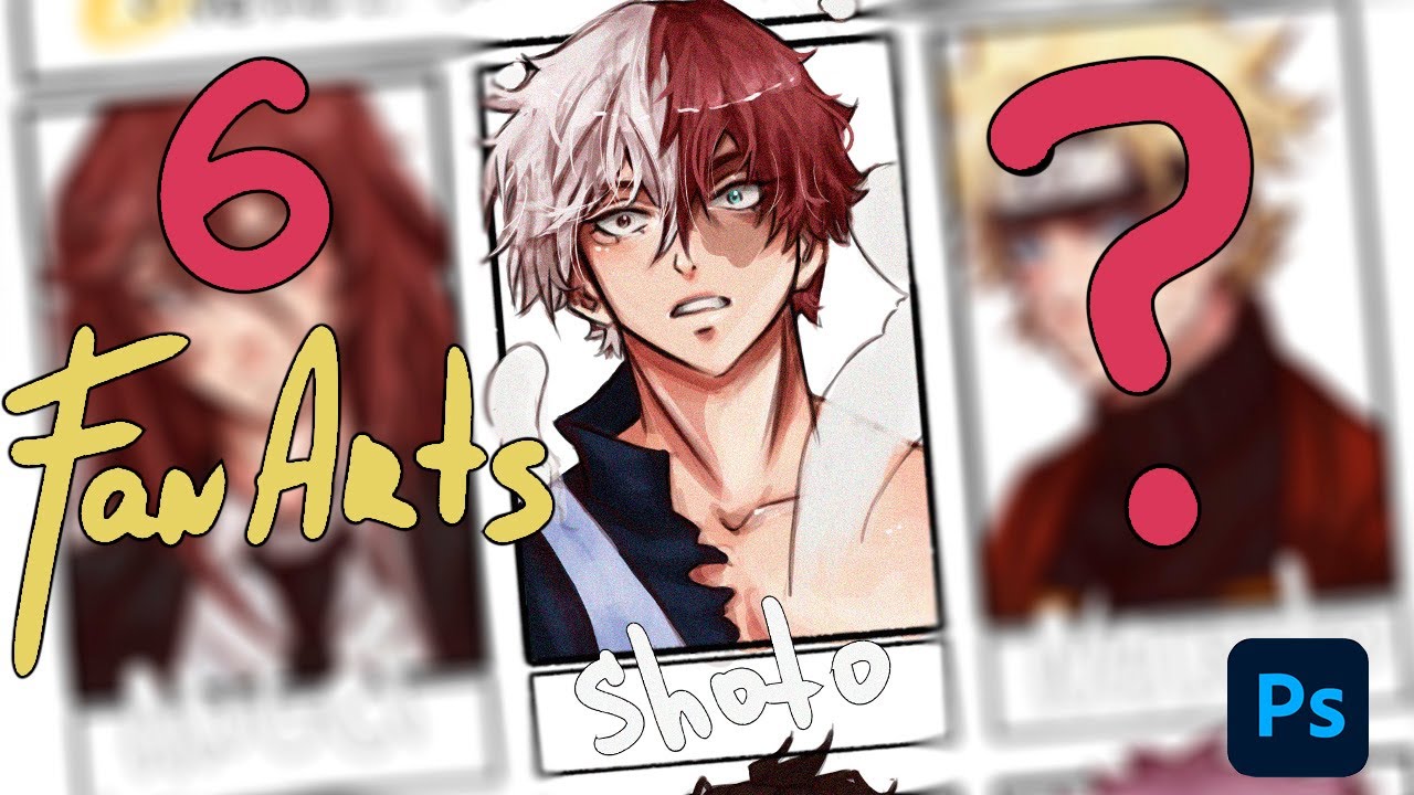 Draw 6 characters at once??? Not a problem| speedpaint - YouTube