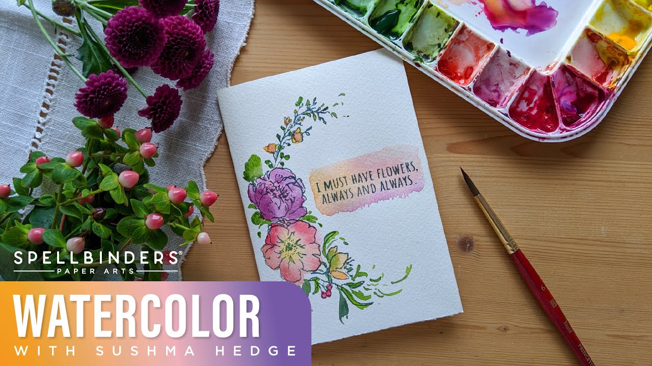 Watercolor with Sushma Hegde - Beauty in Bloom - YouTube