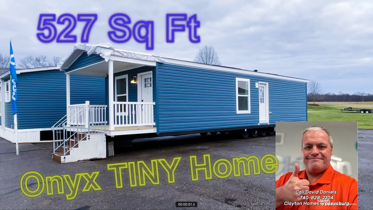 Tiny Home 14x40 Porch Model The Onyx 1 BR Small Singlewide David ...