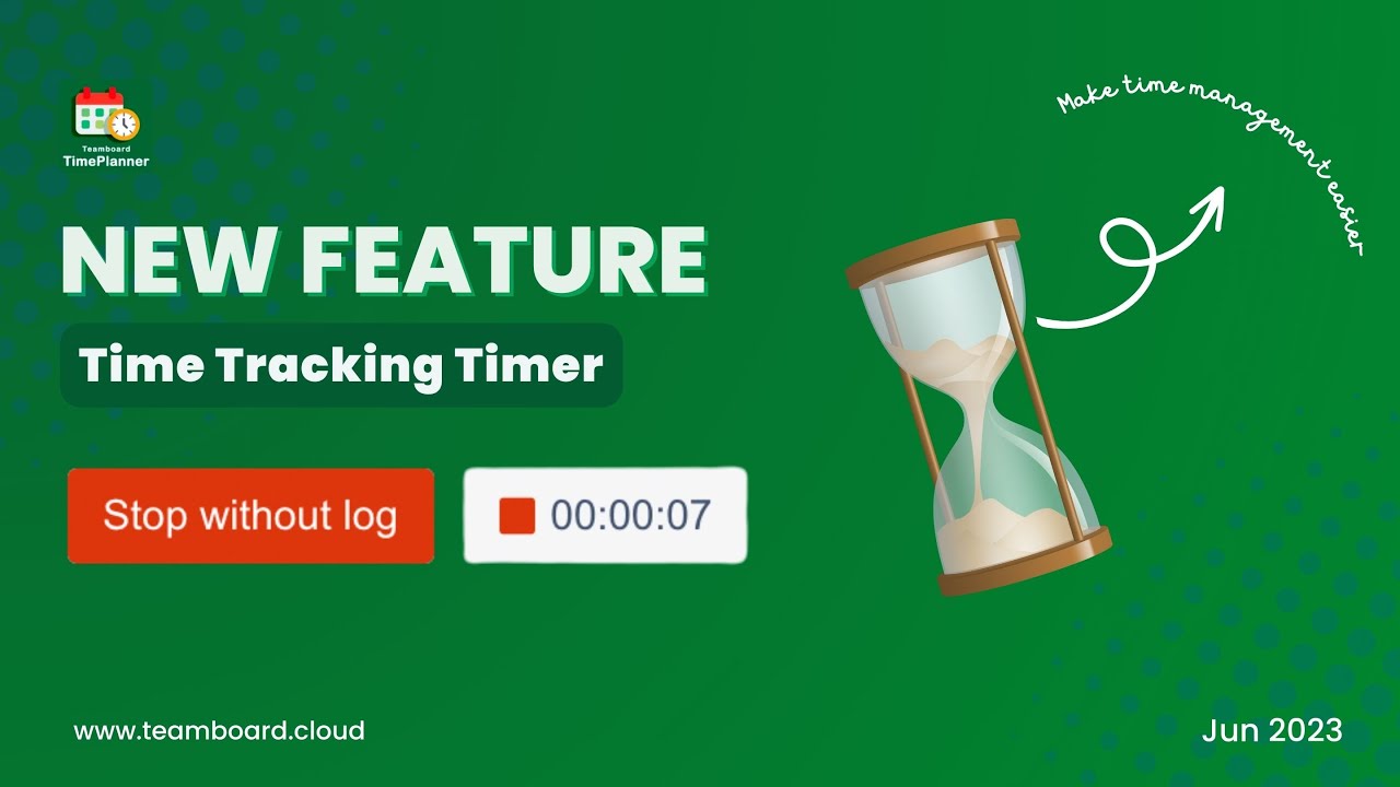 Time Tracking Timer | TeamBoard TimePlanner New Feature | Jun 2023 - YouTube