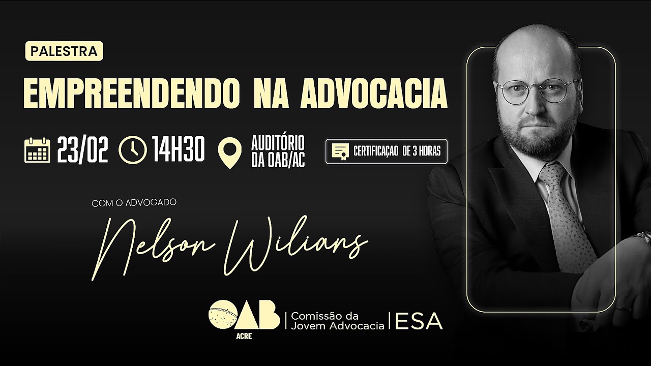 Empreendendo na Advocacia com Nelson Wilians - YouTube