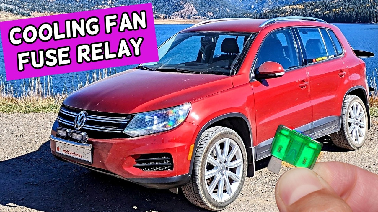 VW TIGUAN Radiator Fan Cooling Fan Fuse Relay Location Replacement 2008 ...